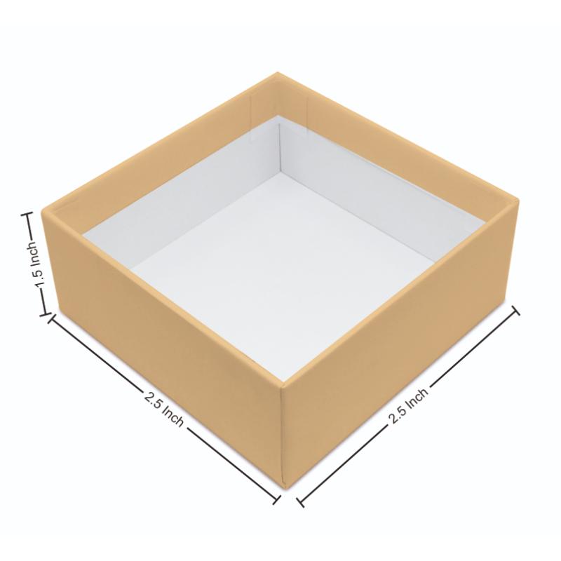 Square Hamper Rigid Box 2.5×2.5×1.5 inch – Azura Pack World